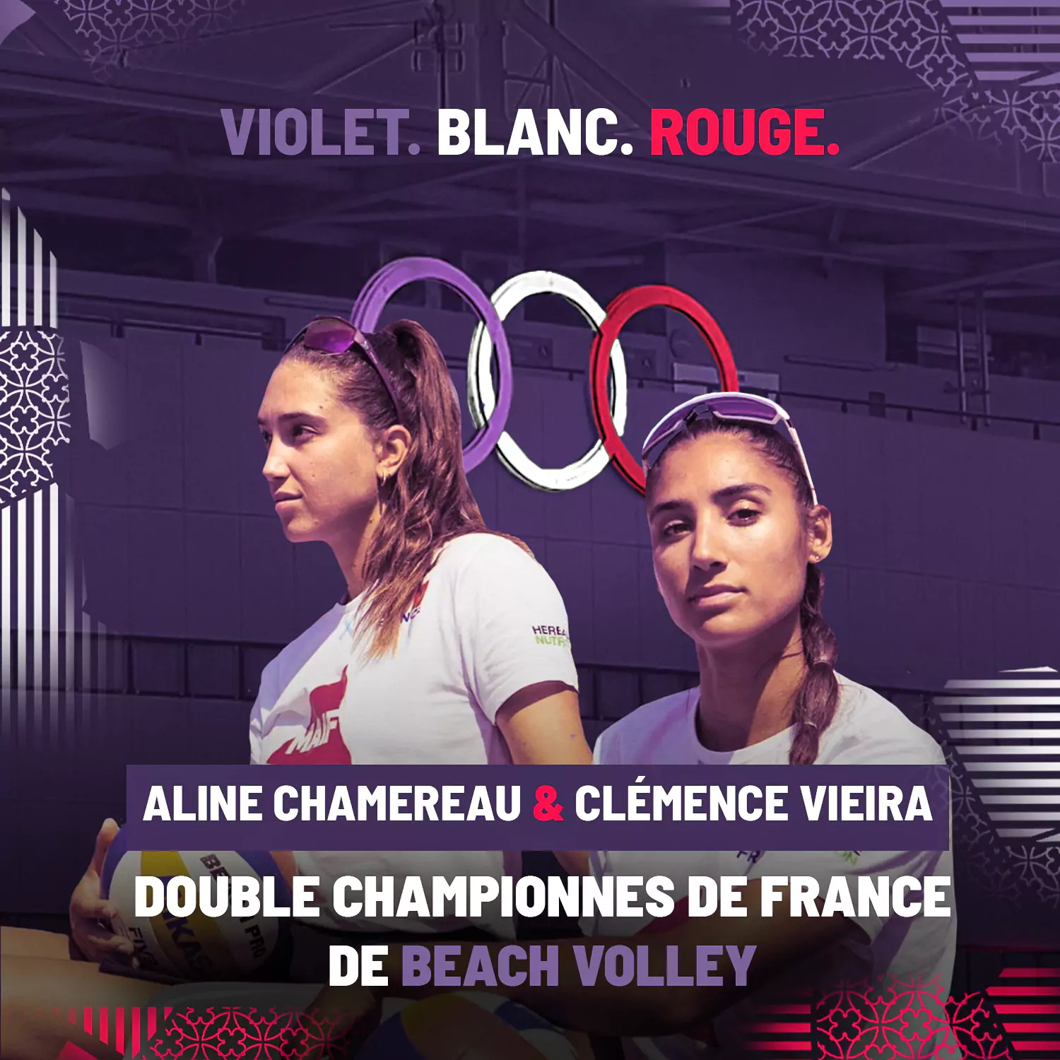 Clémence Vieira et Aline Chamereau, championnes de France de beach ...